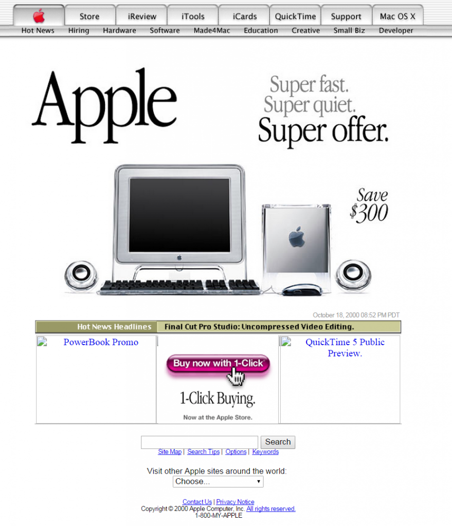 An Age of Apple – Images of Apple.com from 1997 – 2014 « KiloRoot